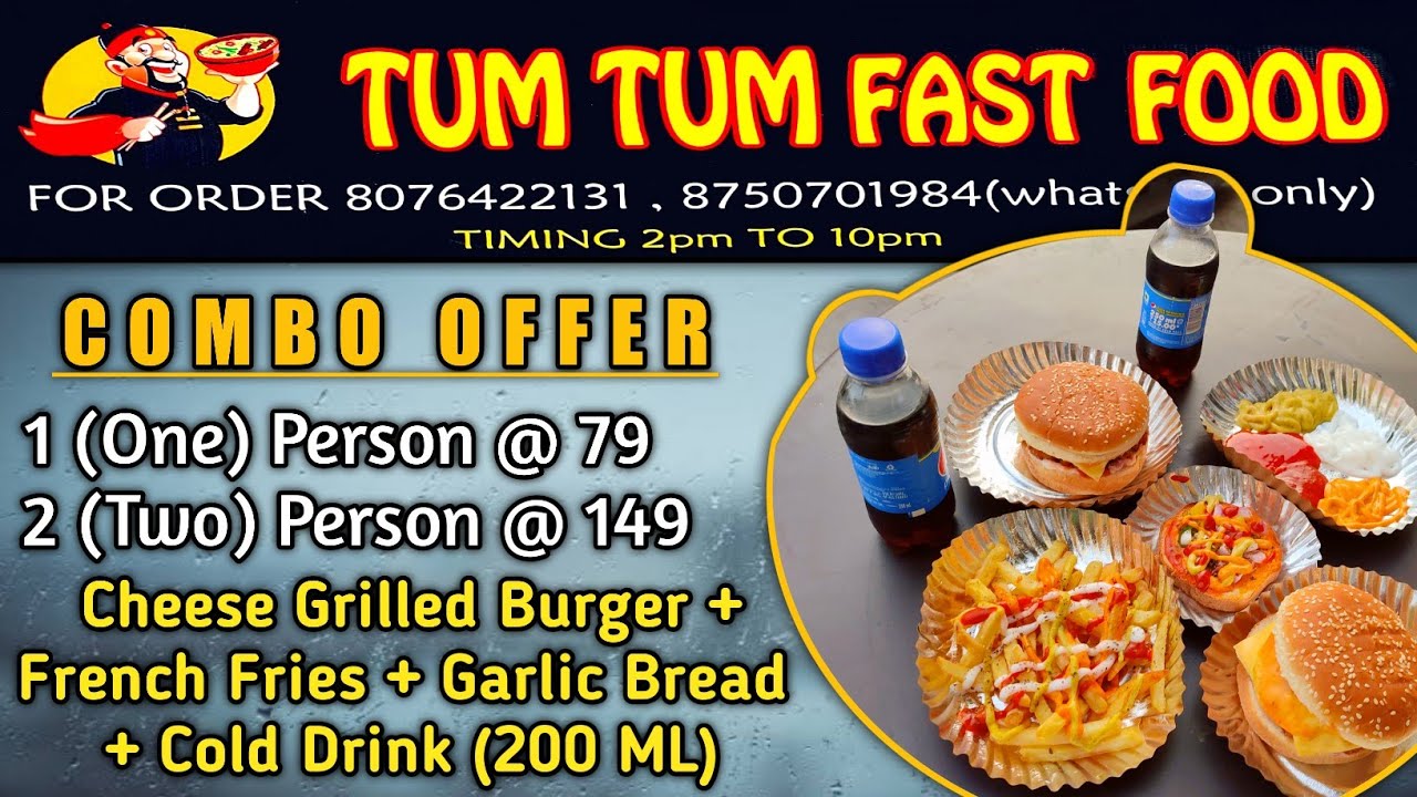 ULTIMATE 4 Items Combo Offer @79/- Only | Tum Tum Fast Food | Delhi ...