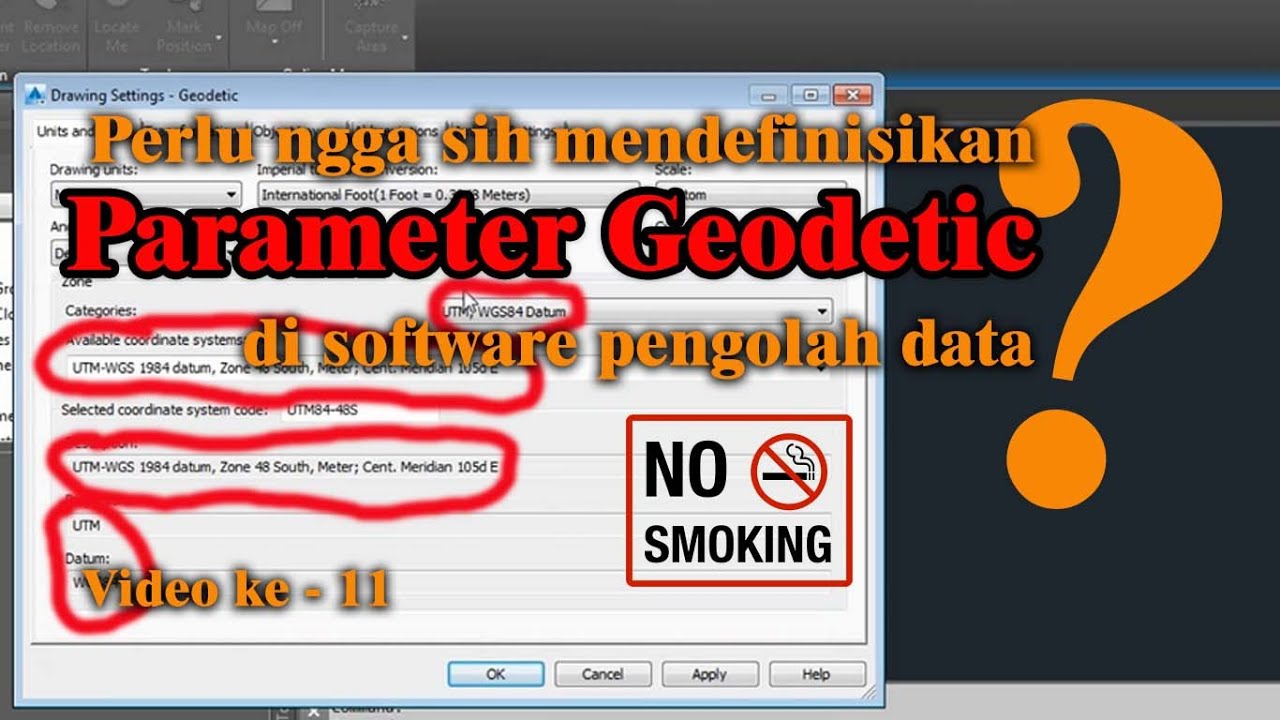 Perlu ngga sih mendefinisikan Parameter Geodetic di software pengolah ...