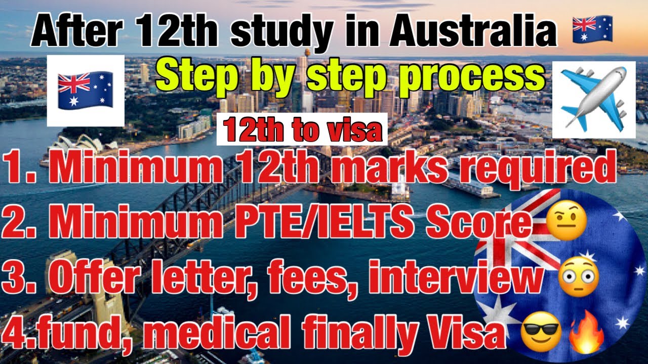 Study in Australia 🇦🇺 after 12th step by step process || 12th के बाद ...