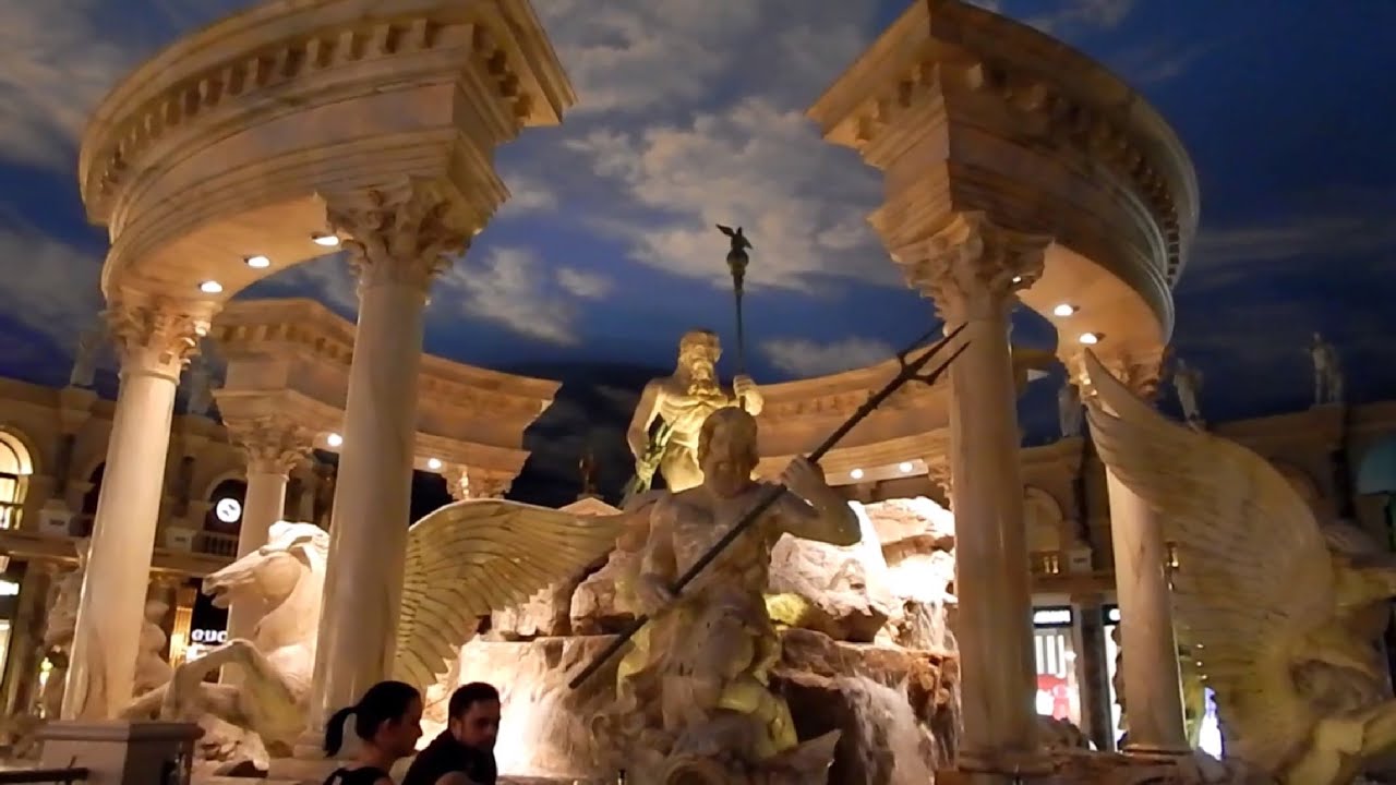 Relaxing Trevi Fountain at Caesar's Forum Shops.! - YouTube