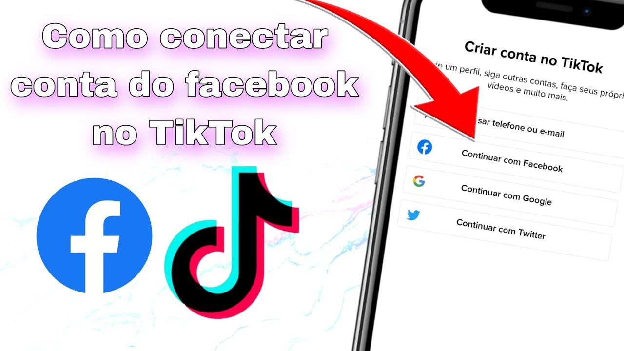 Como conectar# conta do facebook no TikTok - YouTube