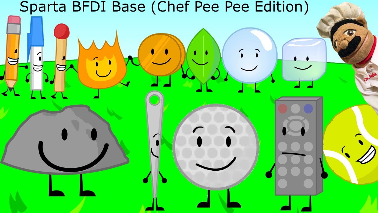 Sparta BFDI Base (Chef Pee Pee Edition) - YouTube