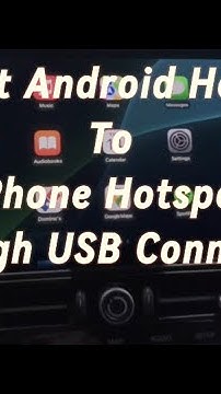 How to Connect T Series Android Headunit to iPhone Mobile Data Through USB. - YouTube