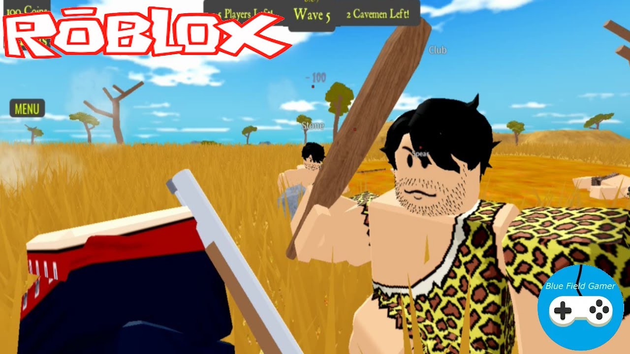 ROBLOX BATTLE OF CAVEMAN WAR GAMEPLAY - YouTube
