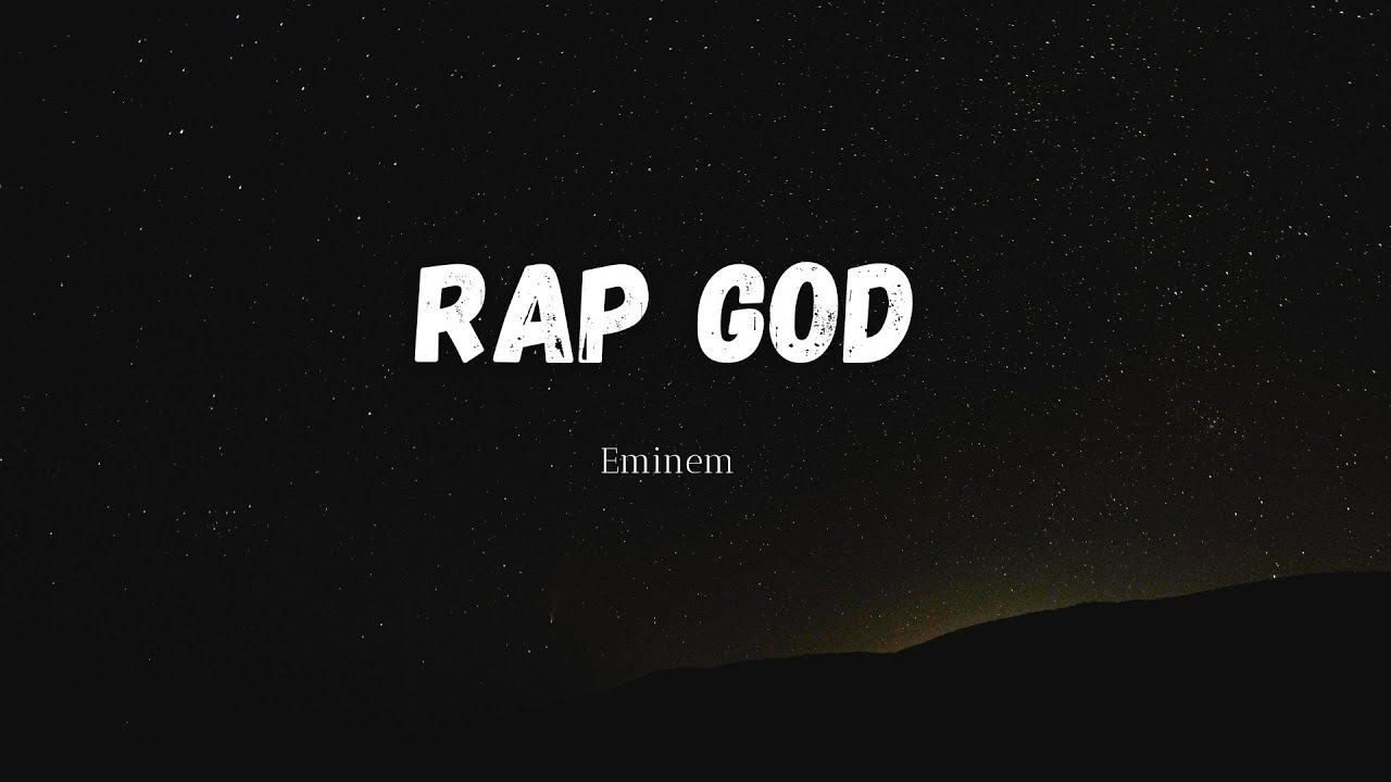 Eminem - Rap God (lyrics) - YouTube