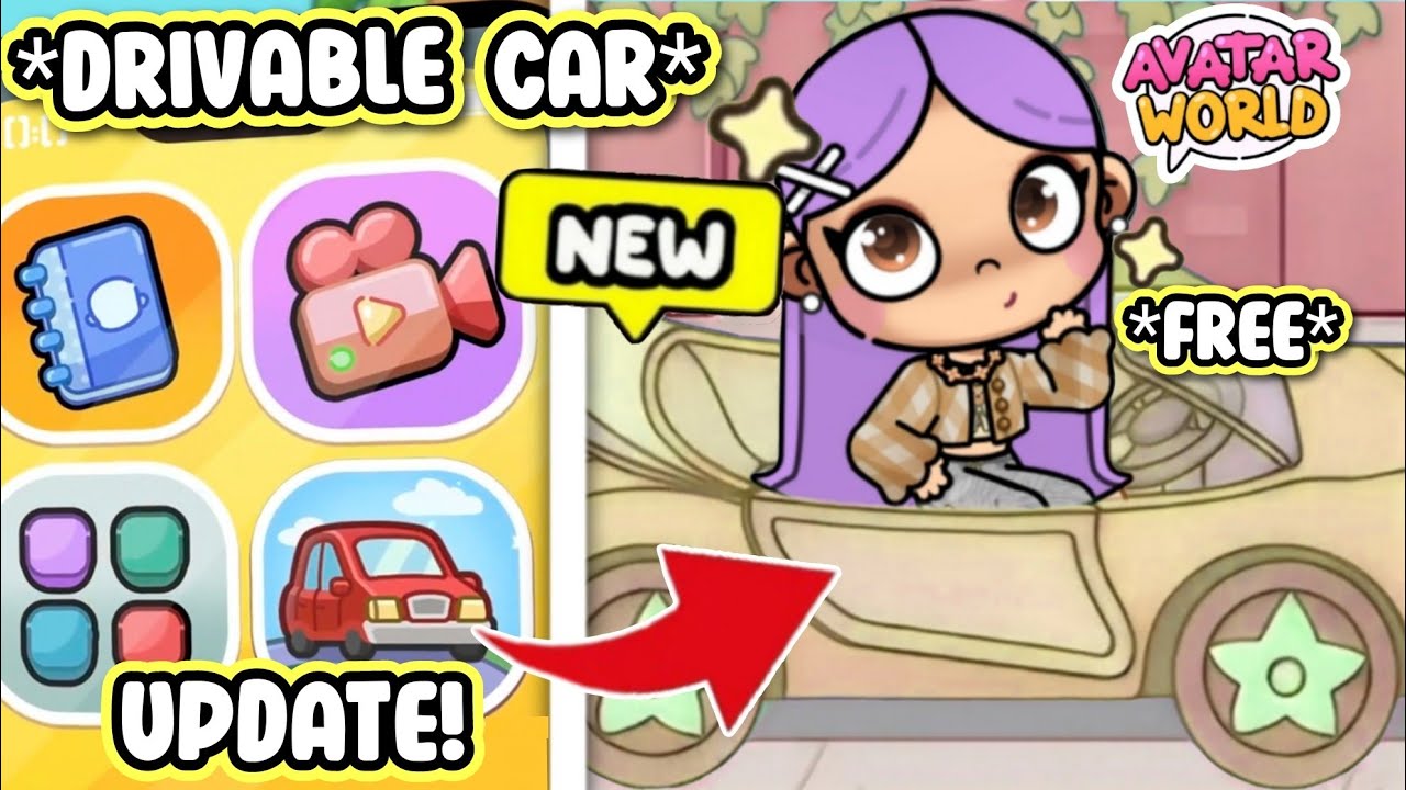 NEW **DRIVABLE CAR** UPDATE + FREE NEW OUTFIT IN AVATAR WORLD 🤯🤩 - YouTube