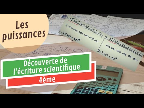 Leçon - Découverte de l'écriture scientifique - YouTube