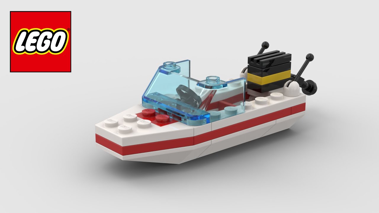 LEGO - Classic Town 1632: Motor Boat - Lego Speed Build by Brickocate ...