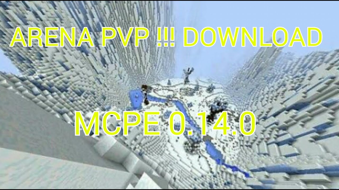 MAPA DE ARENA PVP DE GELO PARA MINECRAFT PE 0.14.0 - YouTube