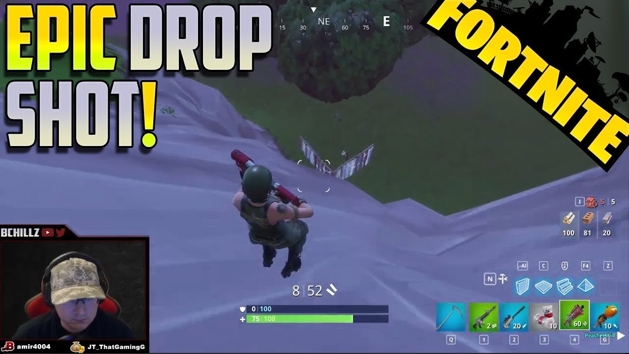 EPIC DROP SHOT! (Fortnite Battle Royale) - YouTube
