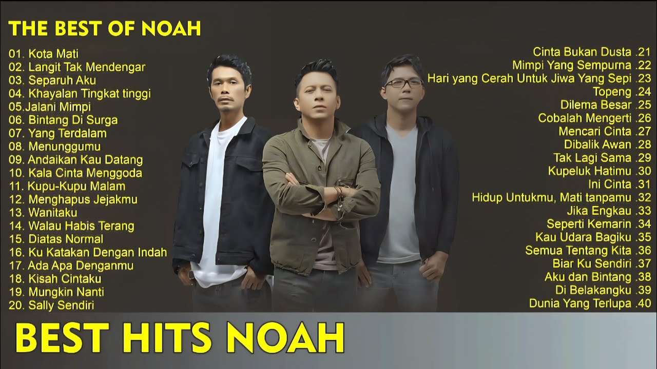 Kumpulan lagu Noah terpopuler - YouTube