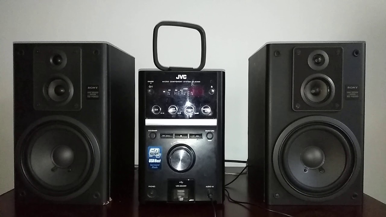 JVC UX-G300 + SONY SS-H3500 - YouTube