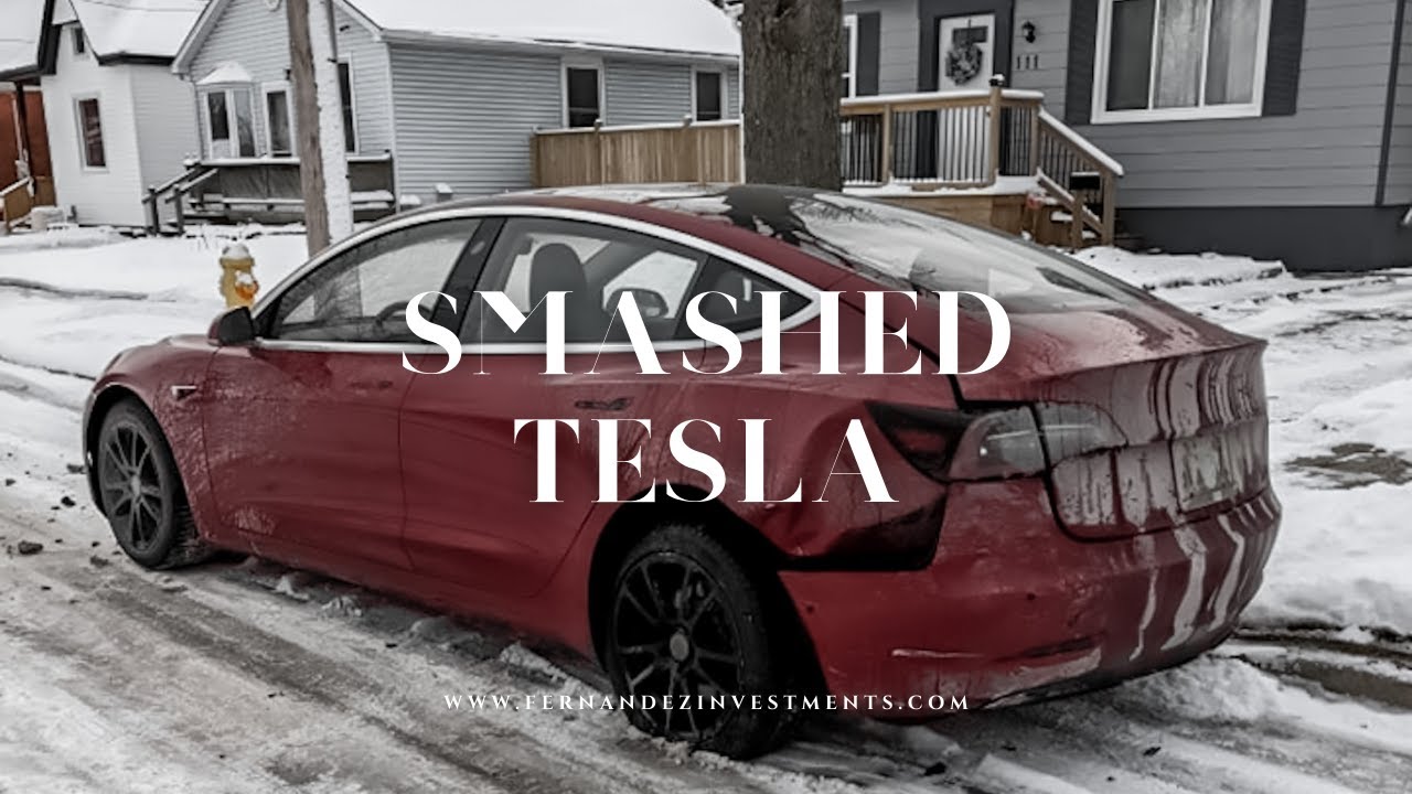 Smashed Tesla - YouTube