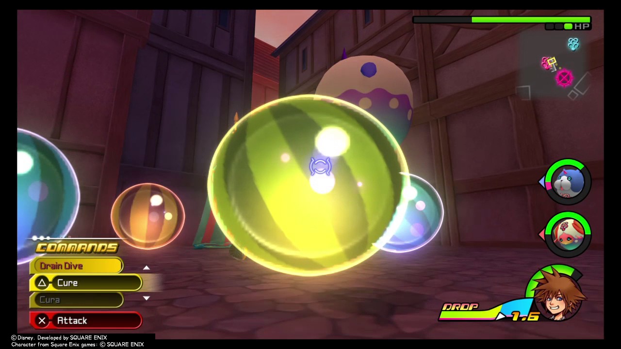 KINGDOM HEARTS HD 2.8 Wargoyle Boss Fight (Sora) - YouTube