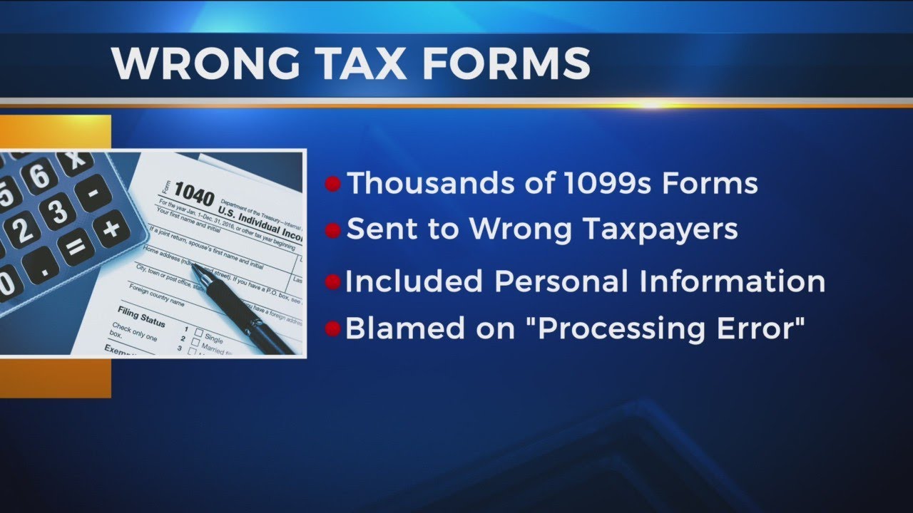 Personal information exposed after state sends wrong tax forms to ...