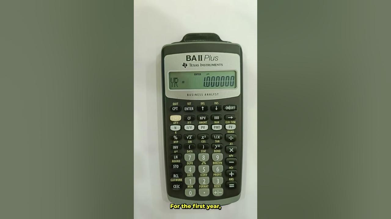 Mastering Depreciation: Your Guide to the Function! | Texas Instruments BA II Plus | Balaji ...
