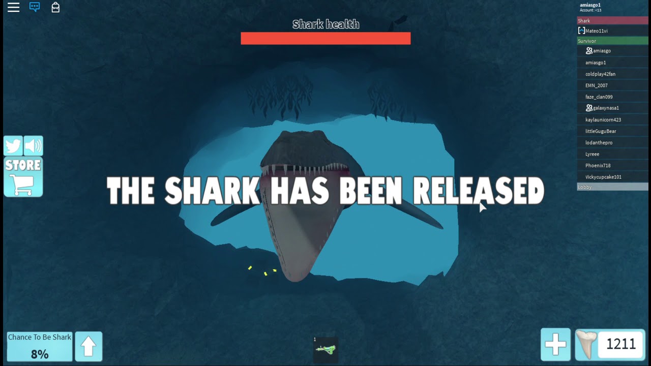 Roblox - Shark Bite - Eaten by a Mosasaurus - YouTube