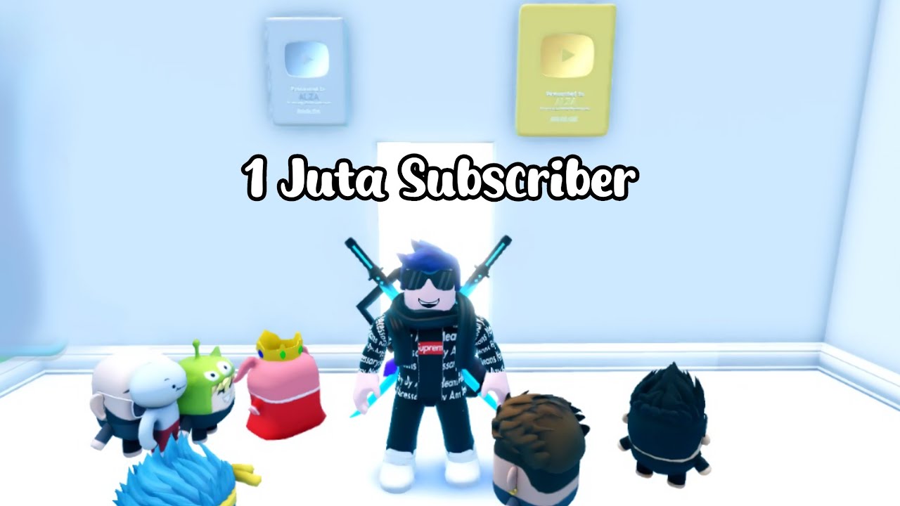 Akhirnya Dapat Gold Play Button di Youtube Legends Roblox - YouTube