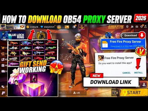 HOW TO DOWNLOAD PROXY SERVER IN FREE FIRE, HOW TO USE PROXY SERVER IN FREE FIRE, VIP PROXY SERVER