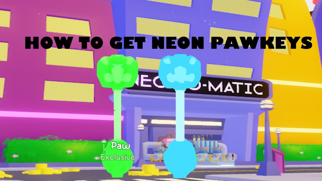 How to get the Neon PawKey in Roblox Claw Machine Simulator - YouTube