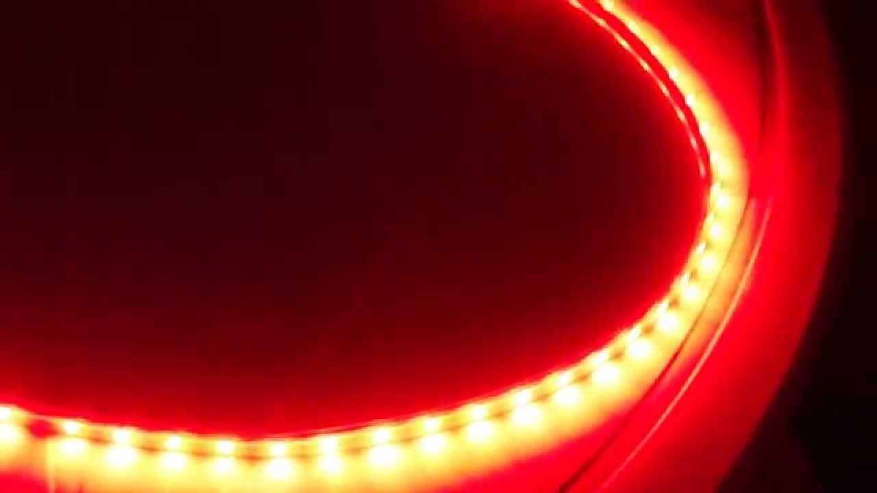 fita led vermelha - YouTube