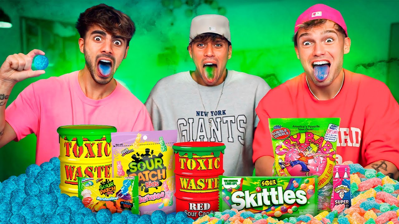 PROBANDO LOS DULCES MAS ACIDOS DEL MUNDO CON IAN LUCAS Y FEDE VIGEVANI ...