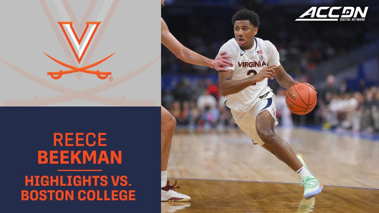 Virginia's Reece Beekman Crushes Boston College And Stuffed The Stat ...