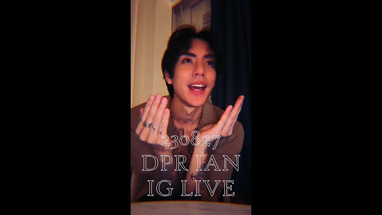 [230827] DPR IAN IG LIVE full (디피알 이안 인스타그램 라이브 방송) - YouTube