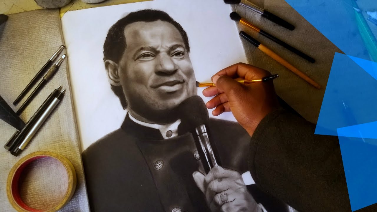 Drawing Pastor Chris Oyakhilome DSc. DSc DD. - YouTube