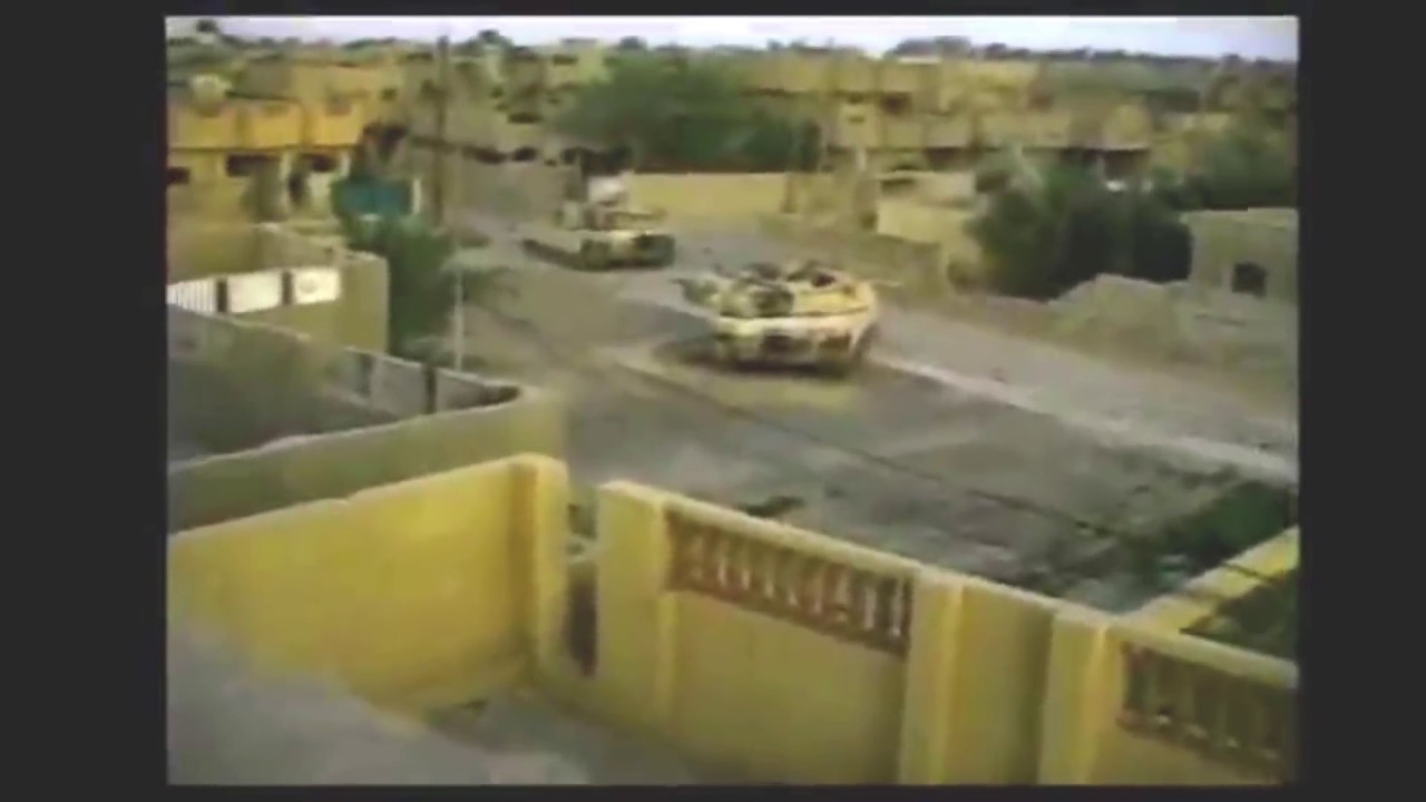 M1A1 engages insurgents during the battle of Fallujah - YouTube