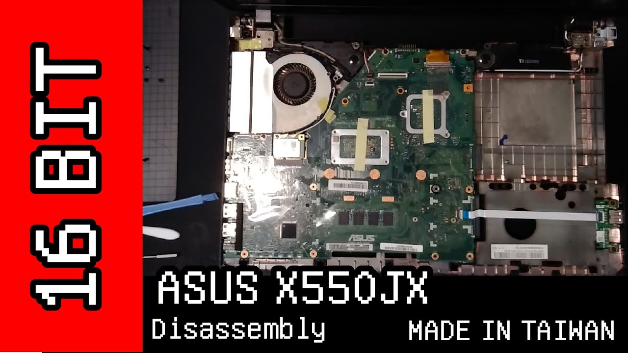 ASUS X550JX Disassembly 拆解 - YouTube