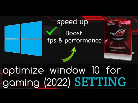 How to optimize window 10 for Gaming (2022) | How to speed up window 10 ...
