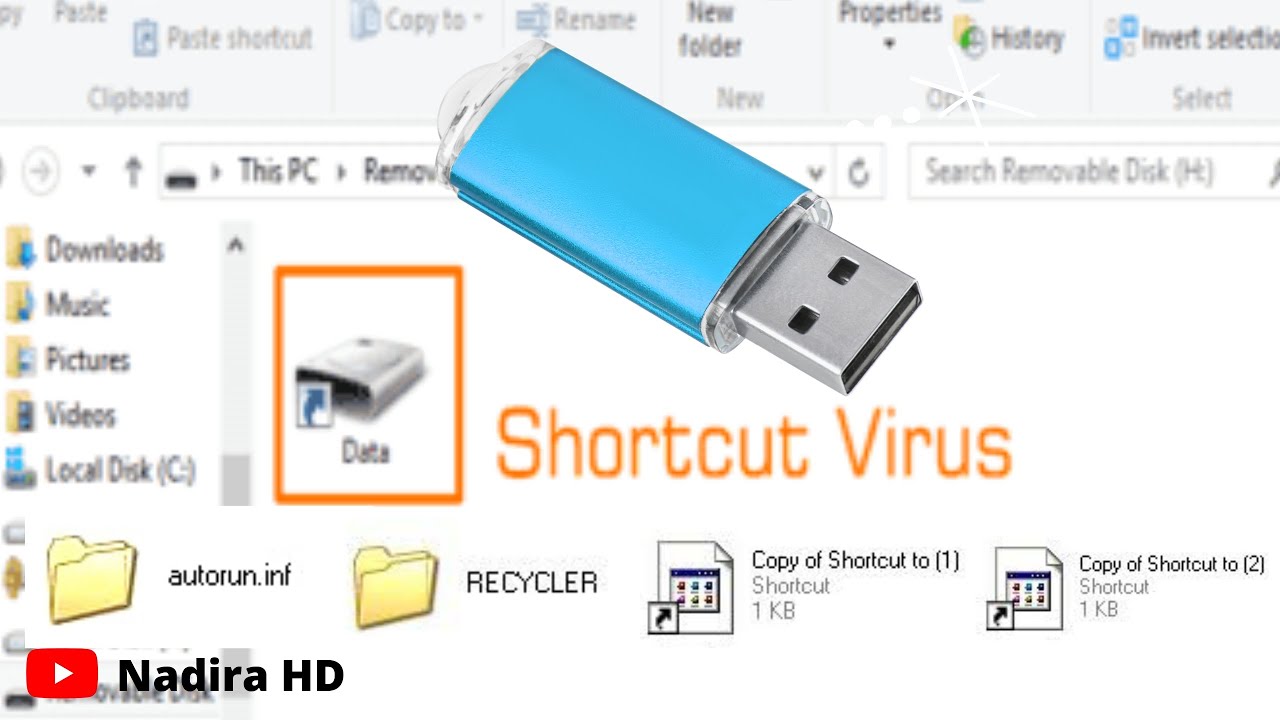 MENCEGAH FLASHDISK DARI VIRUS SHORTCUT - YouTube