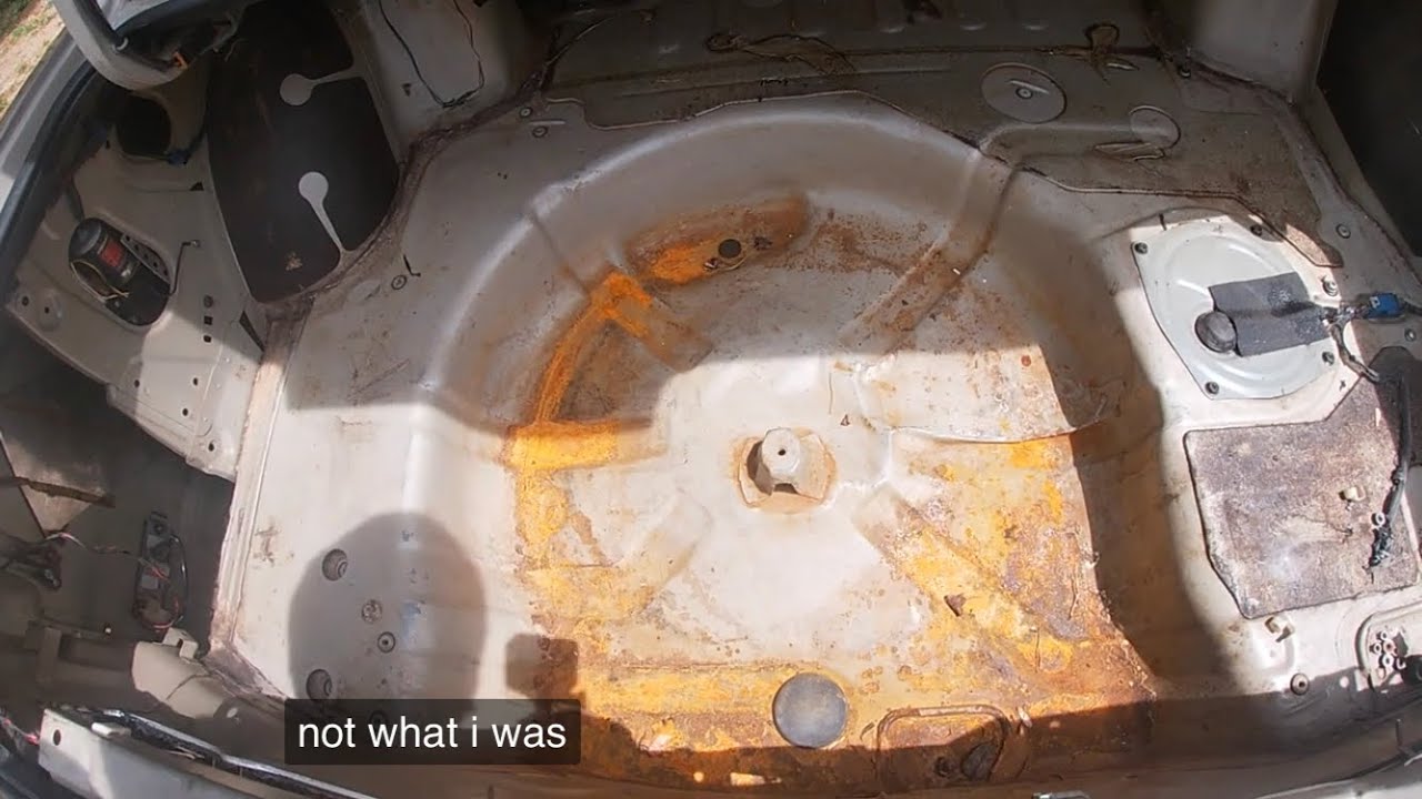 240sx Deep Trunk Rust Gets Restored - YouTube