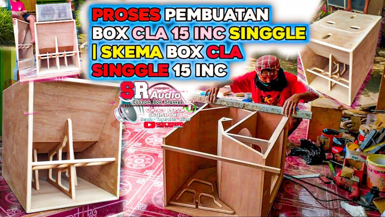 Proses pembuatan Box CLA 15 inc singgle | Skema box CLA 15 inc - YouTube