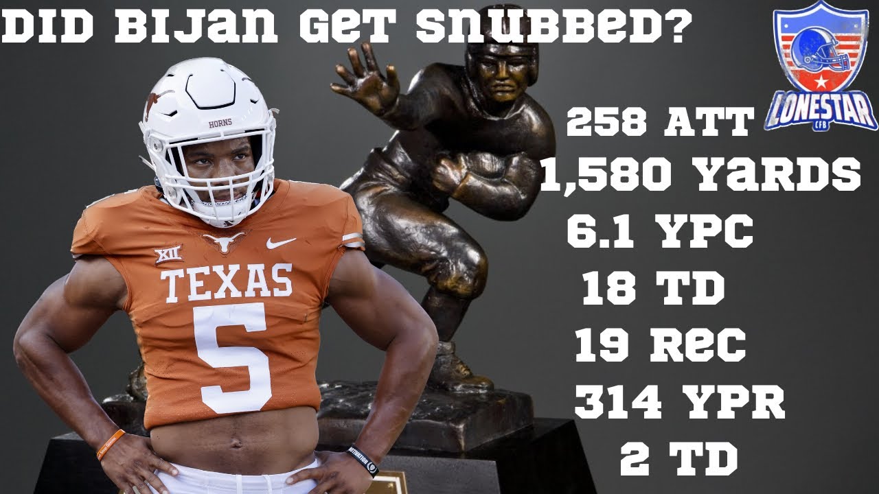 The Heisman Trophy is a JOKE! Bring The Trophy Back To Longhorns ...