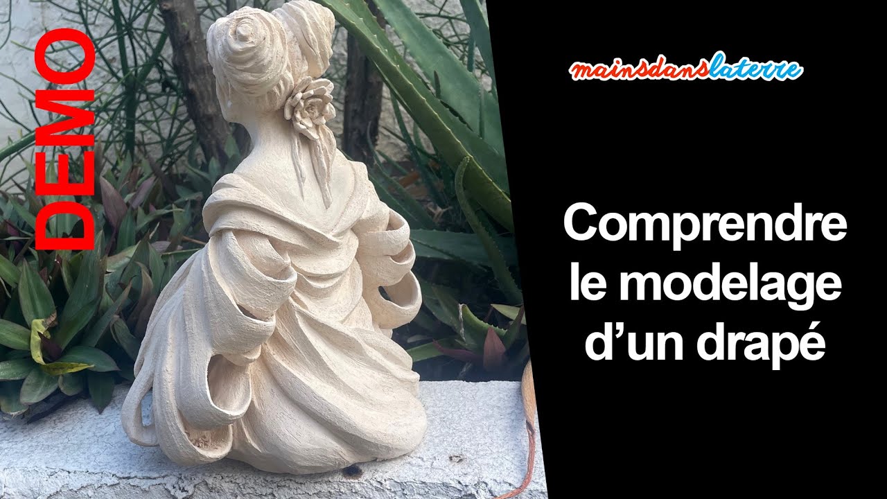 Cours de sculpture gratuit - Comprendre le modelage d’un drapé - YouTube