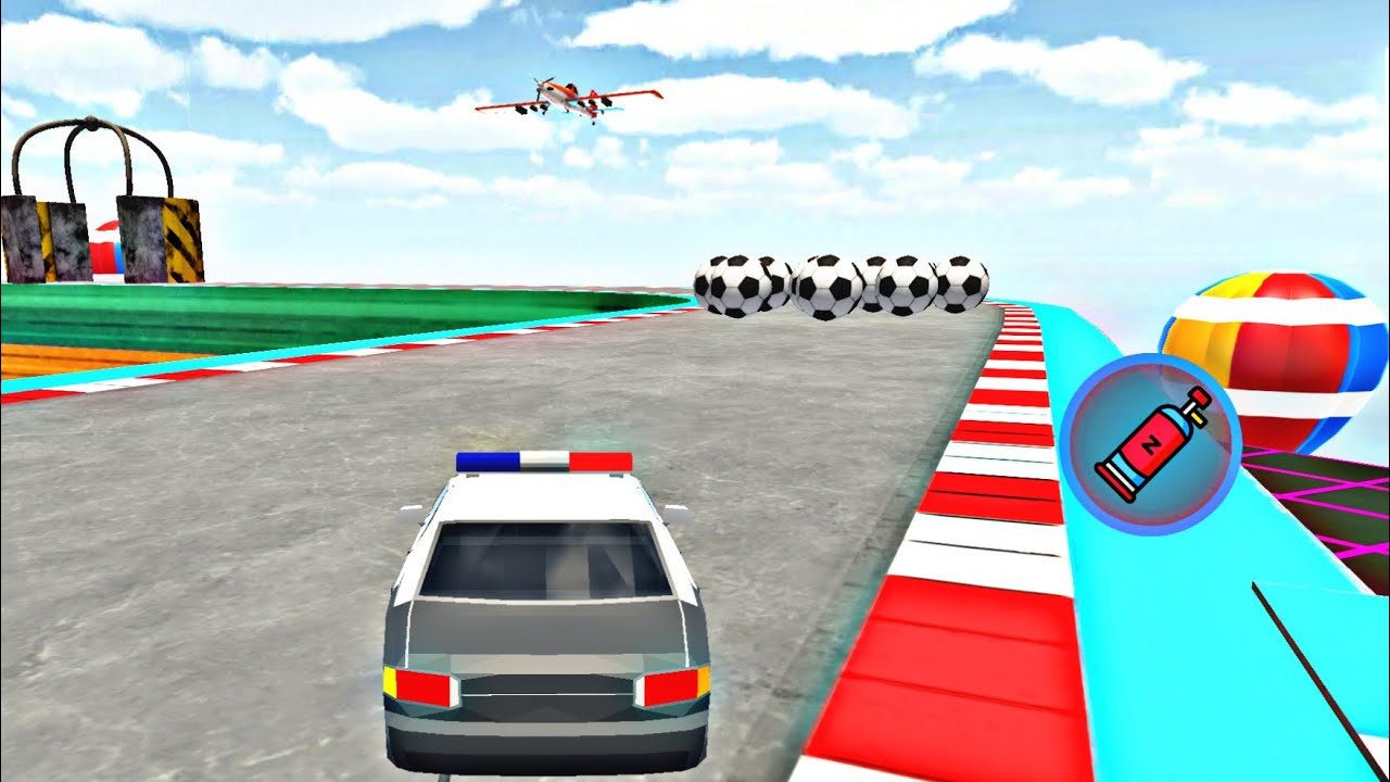 Police Car Stunt Racing || Best Mega Ramp Car Simulator Game For ...