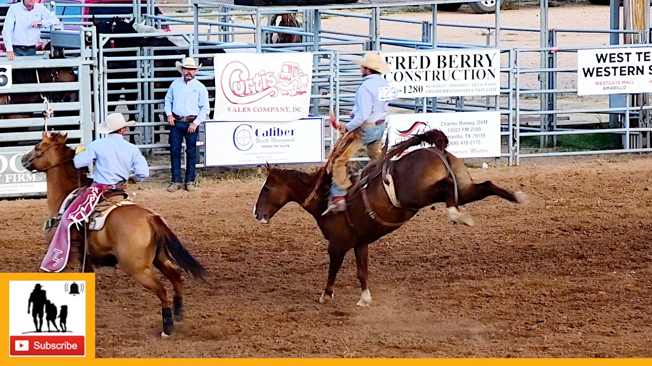 Bronc Riding Set 1 🐴 2023 West Texas Ranch Rodeo | Saturday - YouTube
