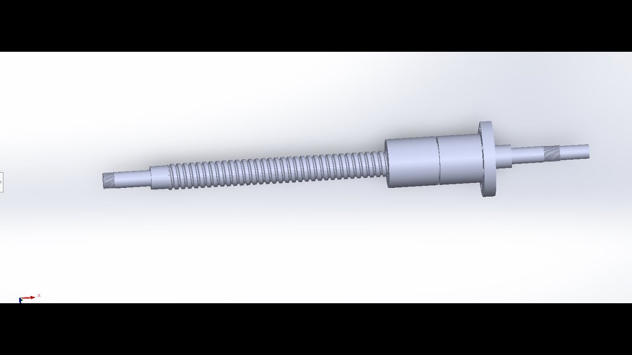 Watch this CAD tutorial on creating a ball screw & nut assembly in ...
