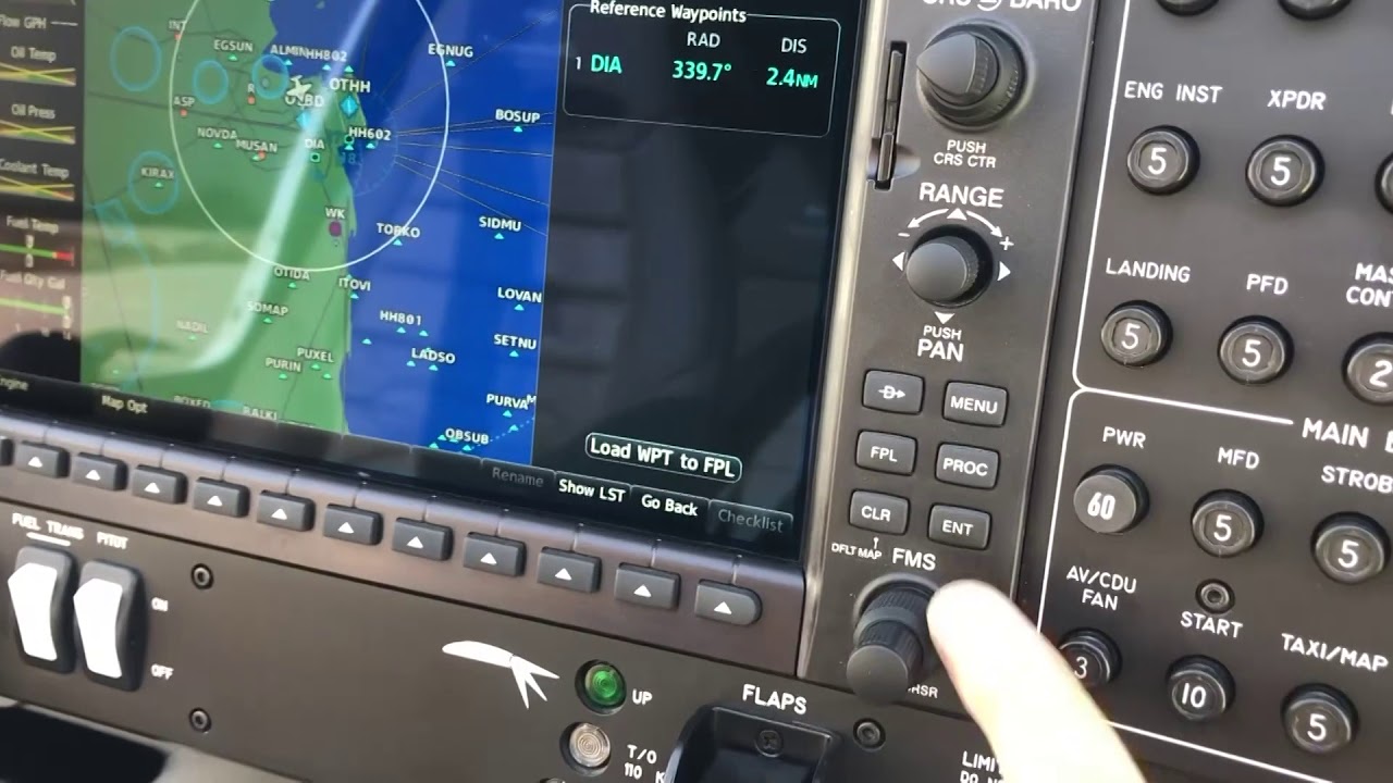 GARMIN G1000 | CREATE A USER WAYPOINT, ADD/DELETE A WAYPOINT, - YouTube