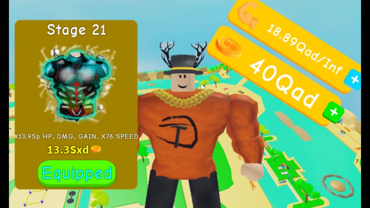 I finally got stage 21 in lifting simulator - YouTube