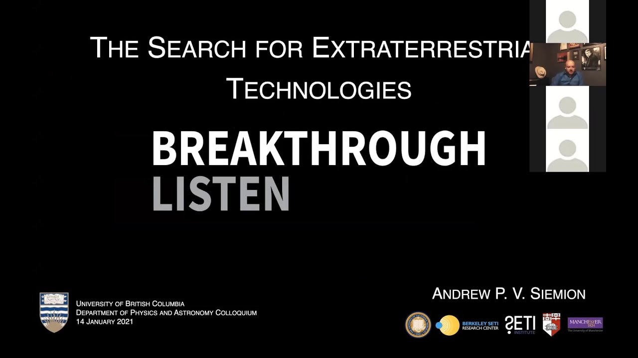 The Breakthrough Listen Search for Intelligent Life Beyond Earth - YouTube