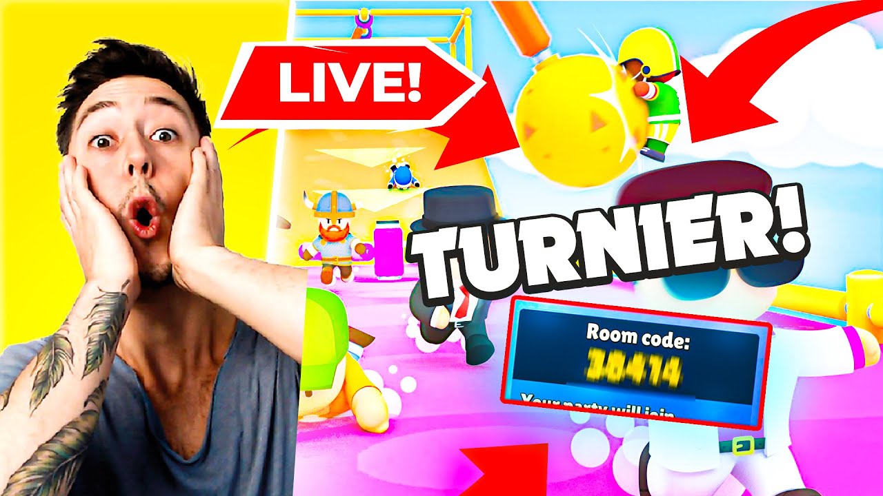 CUSTOM 10€ TURNIER 🔥 - Stumble Guys Live - YouTube