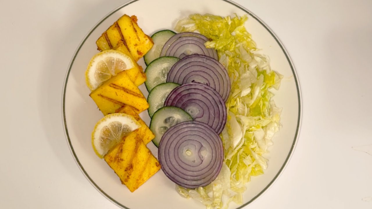 How to make lemon paneer || Easy grilled lemon paneer || Grilled lemon ...