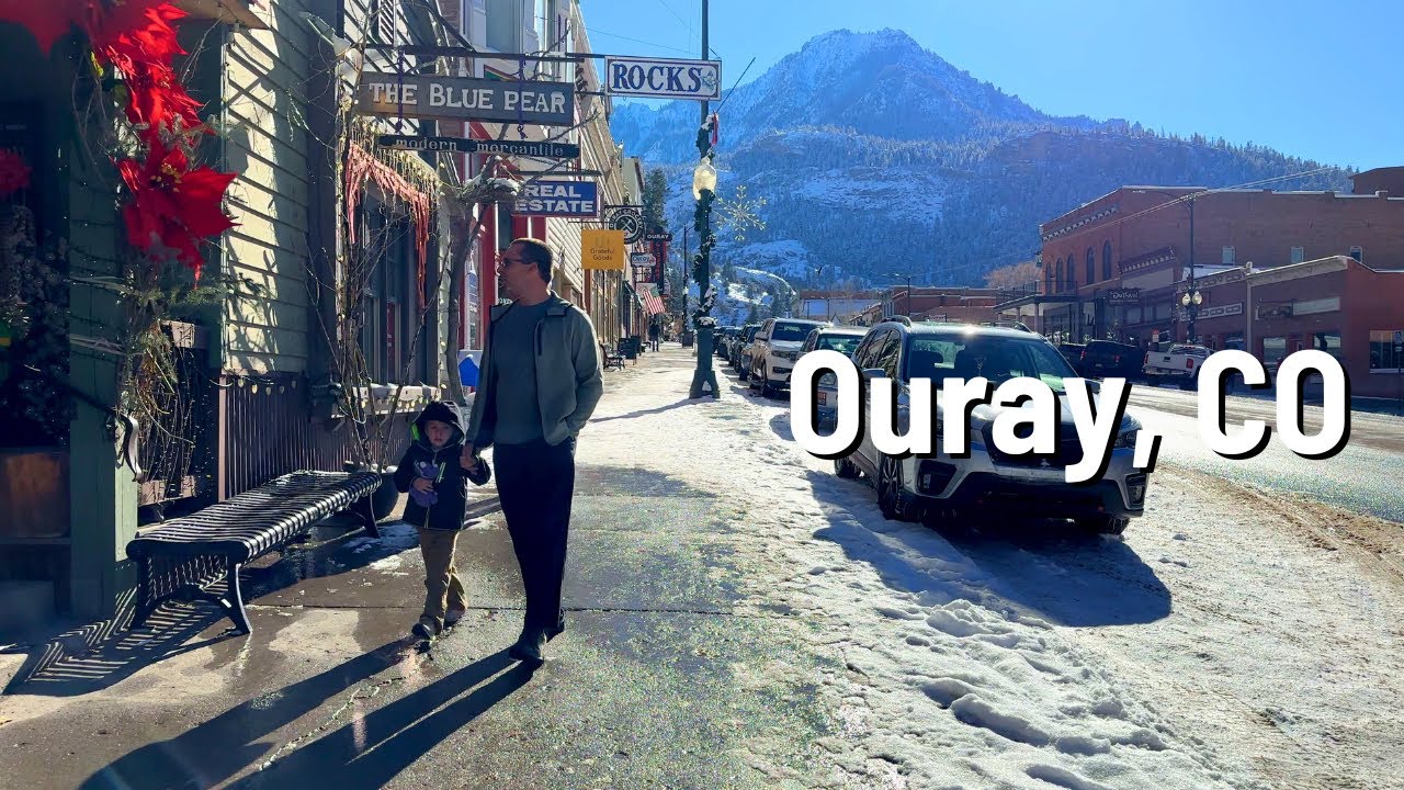 OURAY Colorado Winter 🇺🇸 Snow Walk 4K - YouTube