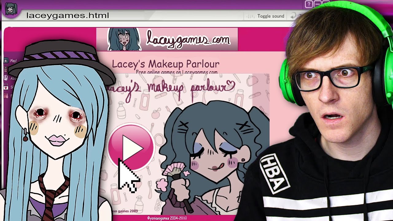 Lacey's Makeup Parlor is absolutely terrifying... laceygames.com - YouTube