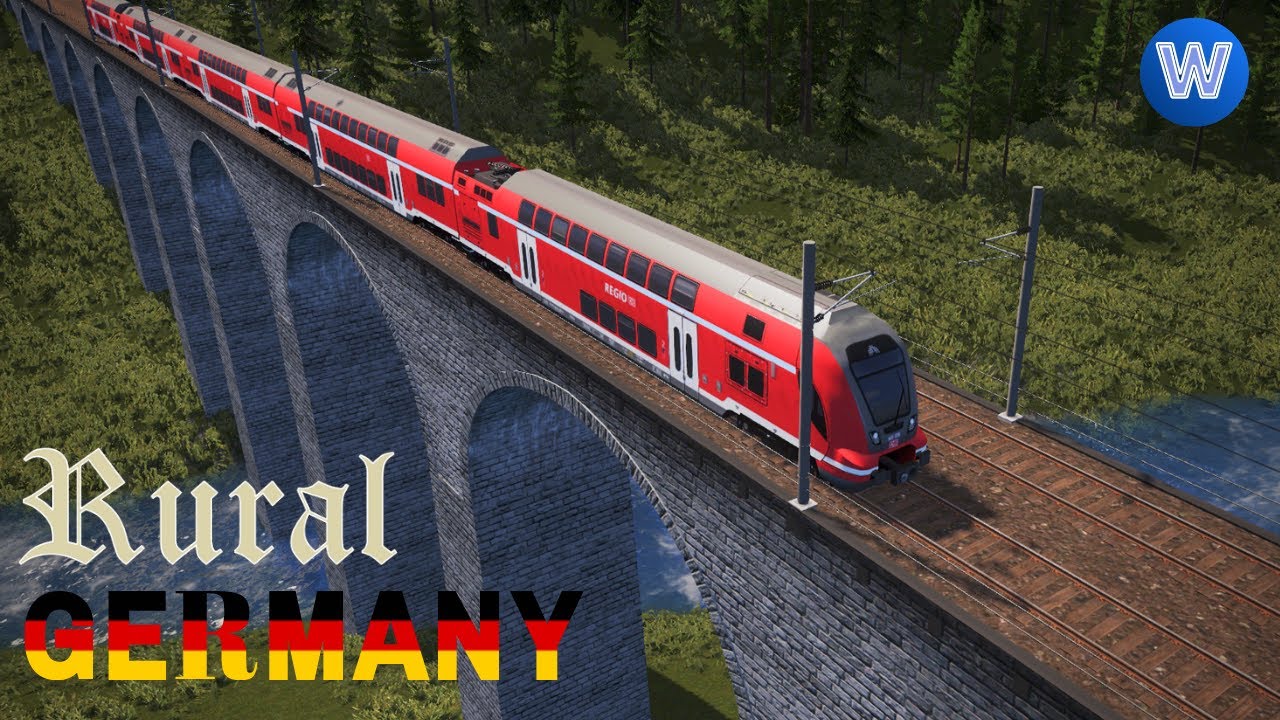 First Person Train Ride | Rural Germany: Erstendorf - Bursee (Cities ...