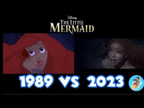 The Little Mermaid Trailer - 1989 vs 2023 Comparison SIDE BY SIDE ...