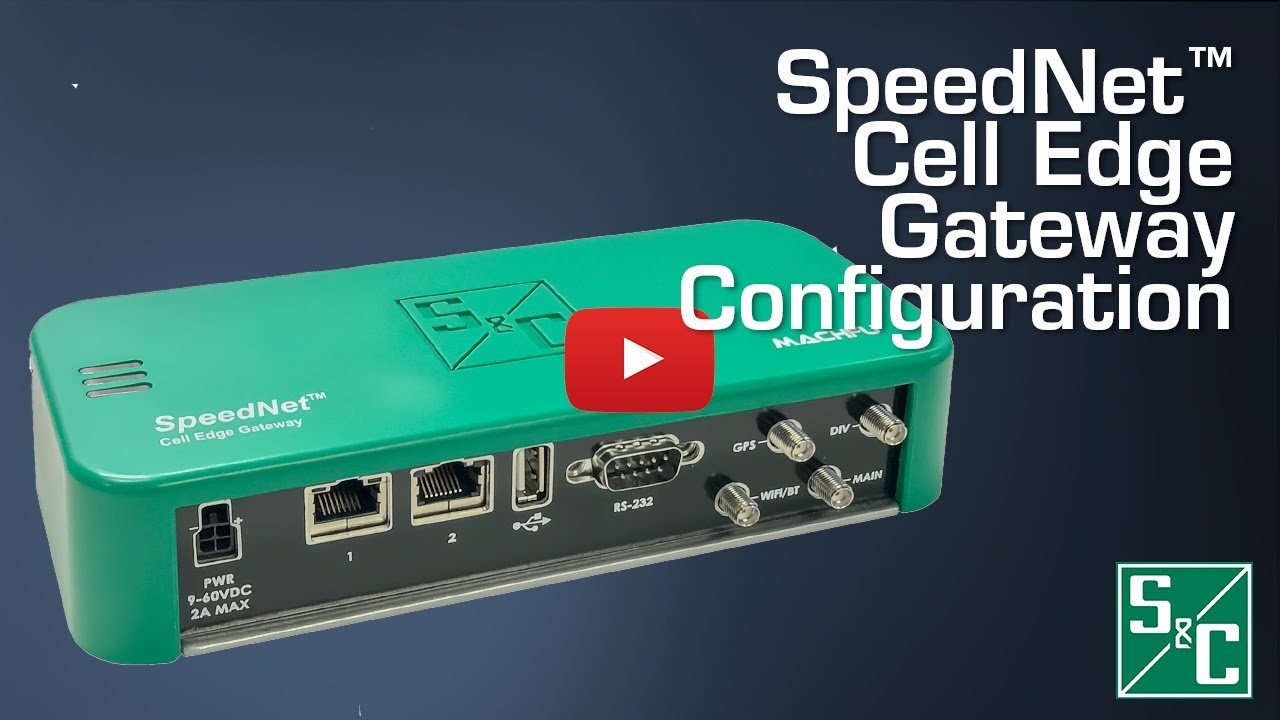 SpeedNet™ Cell Edge Gateway Configuration - YouTube